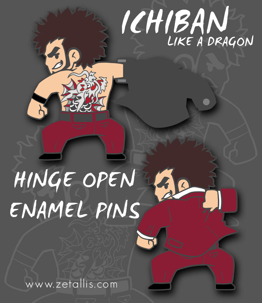 Yakuza Like a Dragon Ichiban Enamel Pin – zetallis