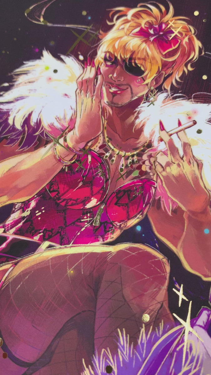 5 x 7 Gold Foil Goromi Print – zetallis