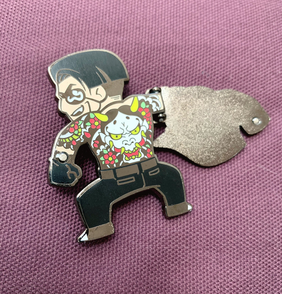 Yakuza Kiryu and Majima Enamel Pin – zetallis